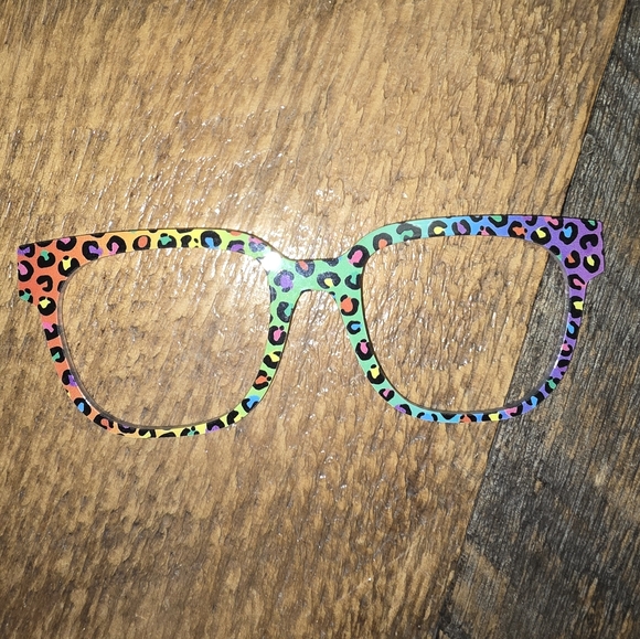 Pair Eyewear | Accessories | Pair Eyewear The Murphy Rainbow Cheetah ...